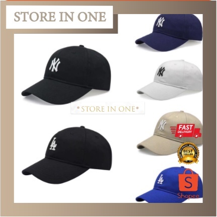 MLB NY New York Yankees LA Baseball Cap Korean Fashion Unisex Men Women ...