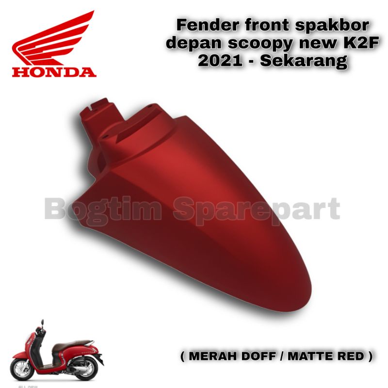 MERAH Front Fender front Fender scoopy new esp k2f 2021 matte red ...