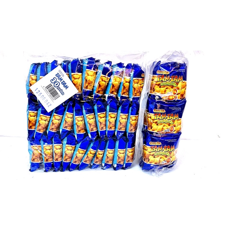 Snek Ku MiMi TamTam 16g x 30’S Prawn Crad Childhood Snack Makanan ...