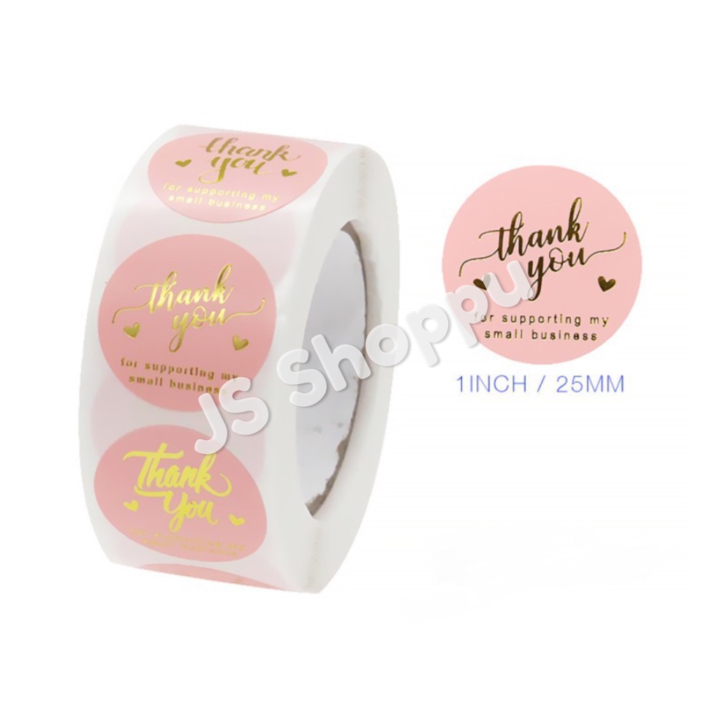 Thank You / TQ Sticker / Sticker / Craft Paper Sticker (500pcs±/roll ...