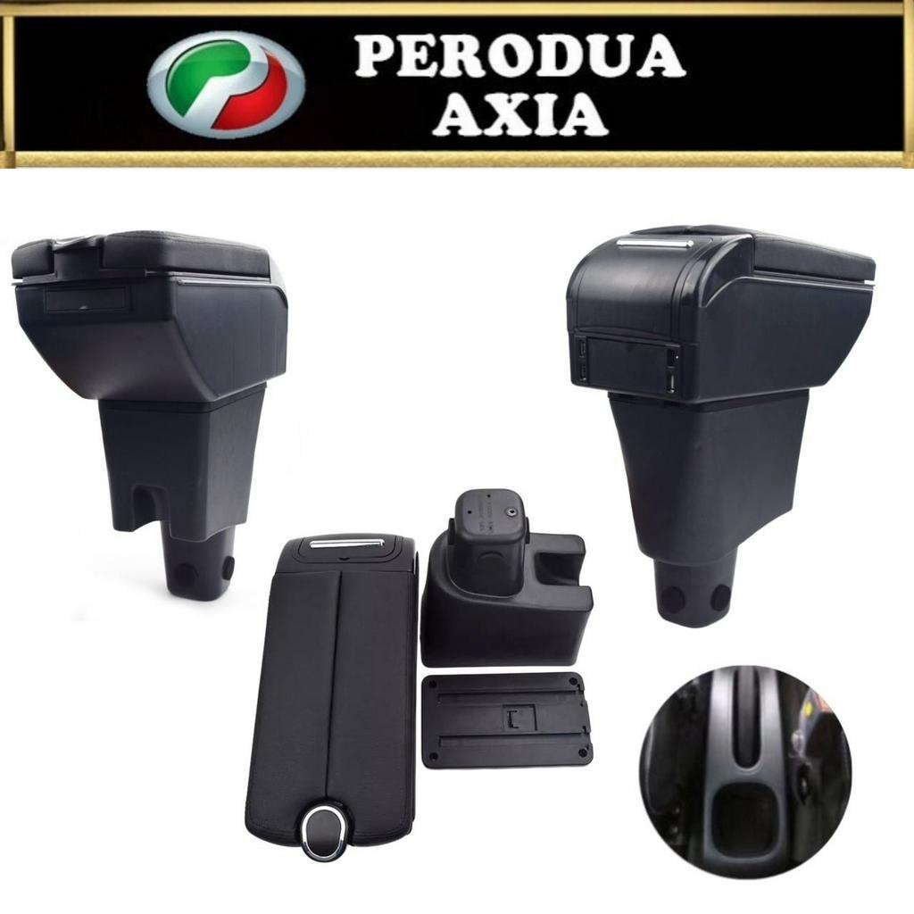 Perodua 7 USB Car Armrest Adjustable with Cup Holder console box MYVI ...