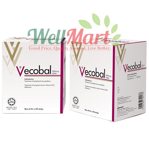 Vecobal 500mg Tablets 120's x2 Twin Packs (240's) | Shopee Malaysia