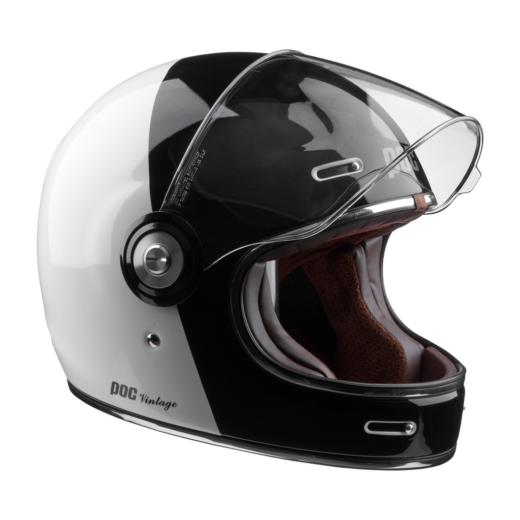 Poc RETRO BLACK & WHITE Full-Face Hat (With 1 Sports Poc Hat) | Shopee ...