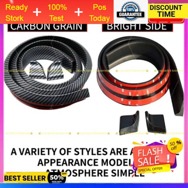 Samurai Rubber Lip roof Trunk wing Spoiler Skirt diffuser Duck tail ...