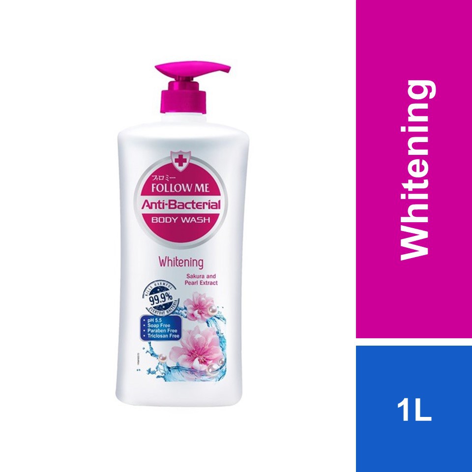 Follow Me Anti Bacterial Body Wash Whitening 1L | Shopee Malaysia