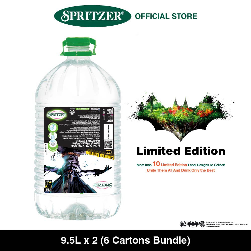 Spritzer Natural Mineral Water - 6 Cartons (9.5L x 2) | Shopee Malaysia
