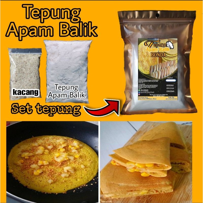 Tepung Apam Balik Bonda semudah A,B,C tepung instant | Shopee Malaysia