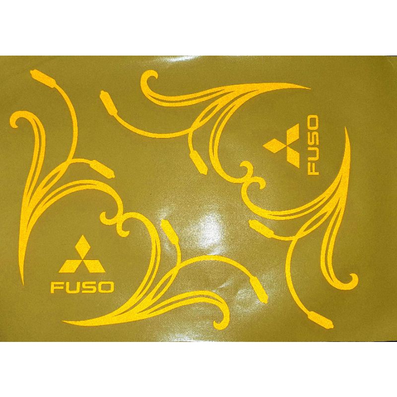 FUSO FLORAL STICKER,STICKER LORI,STICKER CERMIN,STICKER FUSO MITSUBISHI ...