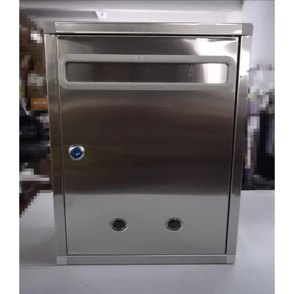 Mailbox Outdoor stainless steel Suggestion Box Mail Peti Surat Letter ...