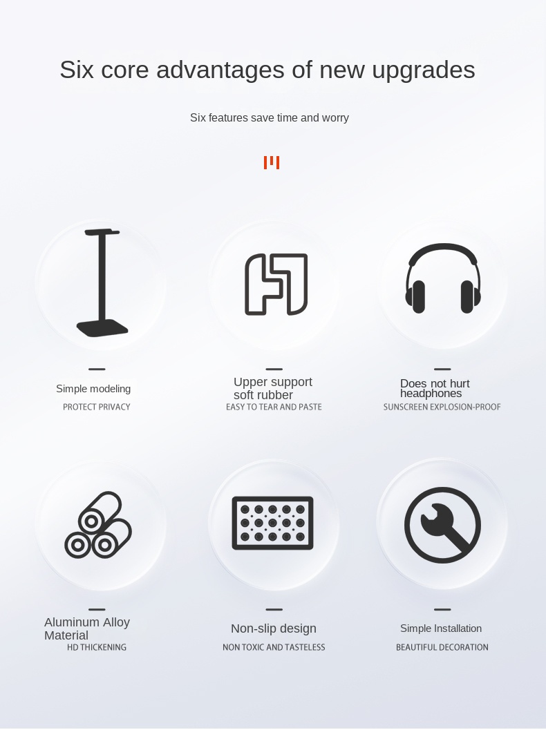 Aluminium Alloy Universal Headphone Stand Holder Gaming Headset Holder ...