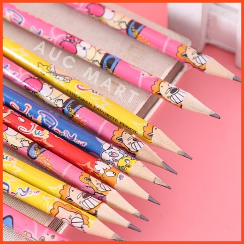 Pensil Kayu / Kids Pencil / Pencil Cartoon Cute / Gift | Shopee Malaysia