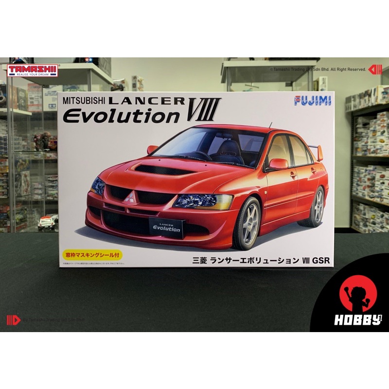Fujimi Mitsubishi Lancer Evolution VIII GSR w/Window Frame Masking ...