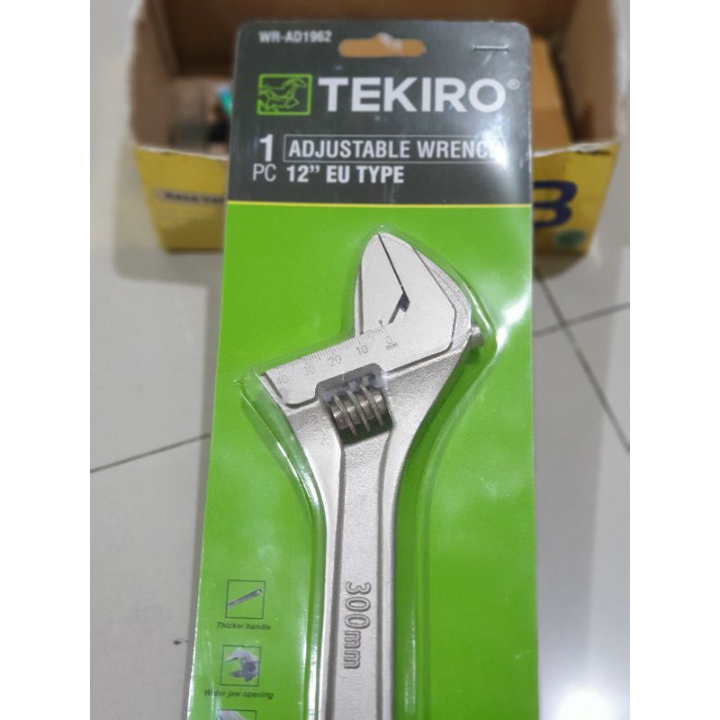 Tekiro WRENCH 12" KUNCI BACO ADJUSTABLE WRENCH TEKIRO 12" | Shopee Malaysia