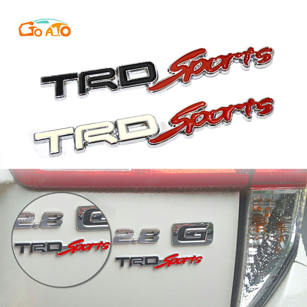 GTIOATO TRD Sports Metal Emblem Sticker For Toyota Vios Hilux Camry ...