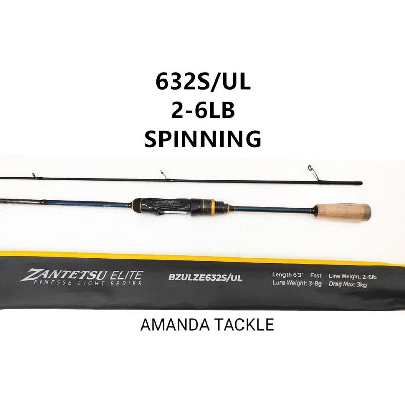 2022 BULLZEN ZANTETSU ELITE ULTRA LIGHT FISHING ROD | Shopee Malaysia