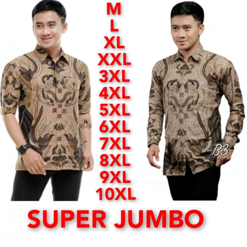KEMEJA Jumbo Men's batik Shirt, The Latest batik Shirt, Traditional ...