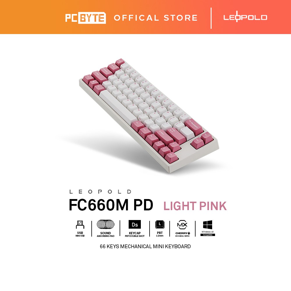 Leopold FC660M PD 65% Doubleshot PBT Mechanical Keyboard with CherryMX ...