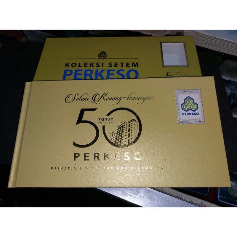 Malaysia 2021 50th Anniversary Perkeso Koleksi Setem Socso Golden ...