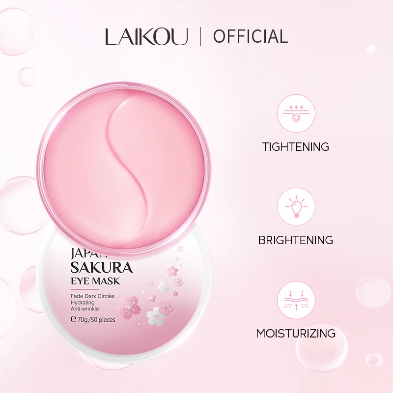 LAIKOU Japan Sakura Skin Rejuvenating Eye Mask Remove Fine Lines Eye ...