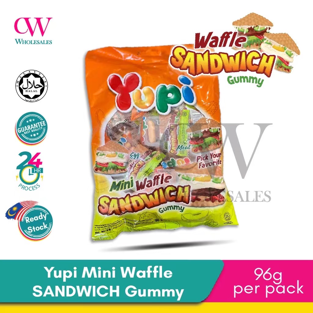Gummy jelly Yupi Burger Yupi Cola Yupi Bear Yupi Lunch Yupi Fruity Puff ...