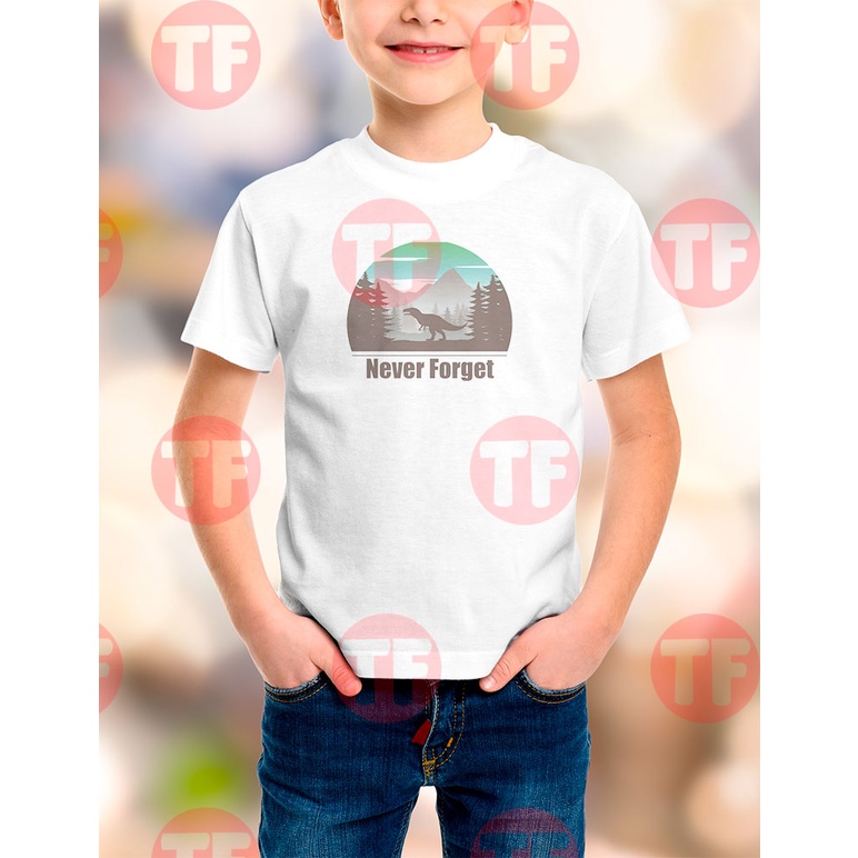 Dinosaur never forget Cute Premium Funny Unisex Kids Graphic T-shirt ...