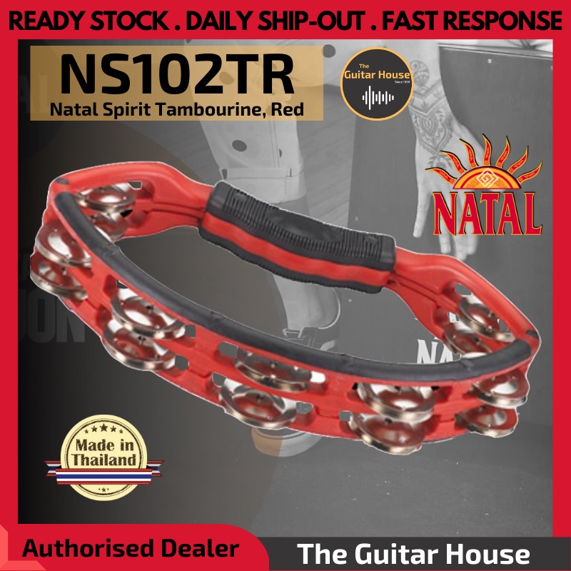 Natal NS102TR Spirit Tambourine, Red (Made In Thailand) | Shopee Malaysia