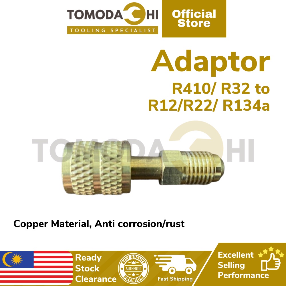 TOMODACHI Car Aircond Adaptor R410/ R32 To R12/R22/ R134a | Adaptor R410/ R32 To R12/R22/ R134a ...