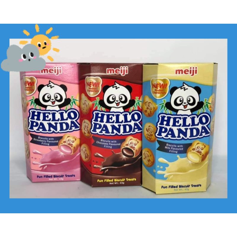 Meiji Hello Panda Filling Biscuit 43g | Shopee Malaysia