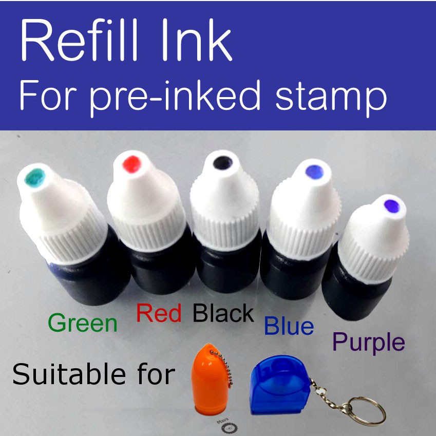 Refill ink for pre inked stamp and name stamp | Shopee Malaysia