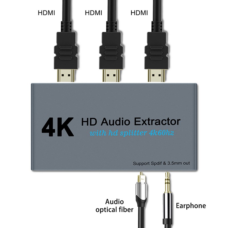 HD audio Splitter 1 Input 2 Output HD Splitter 1x2 for HDTV PS4 4K with ...