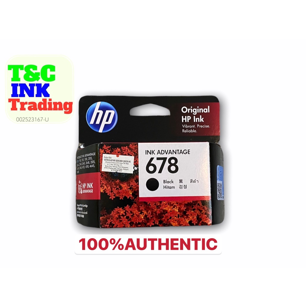 Original HP 678 COMBO SET ink cartridges *READY STOCK* | Shopee Malaysia