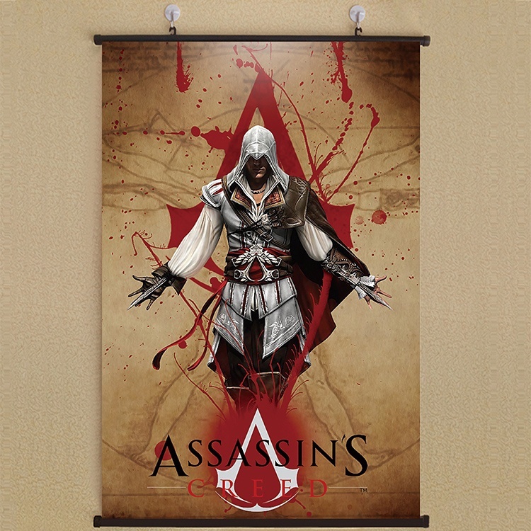 Assassin's Creed Canvas Fabric Wall Scroll poster cosplay Home Decor ...