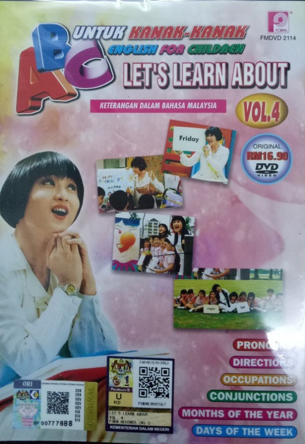 ABC English For Children Let's Learn About Untuk Kanak-kanak Vol.4 DVD | Shopee Malaysia