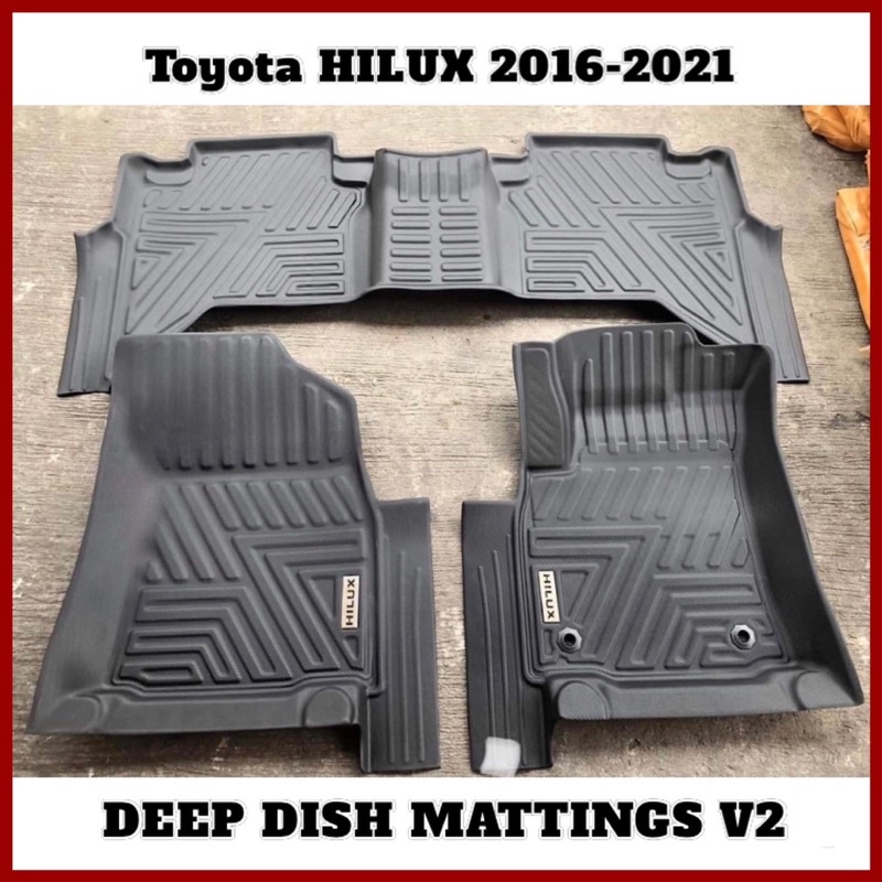TOYOTA HILUX REVO/CONQUEST VERSION 2 DEEP DISH MATTING 2016-2022 (hilux ...