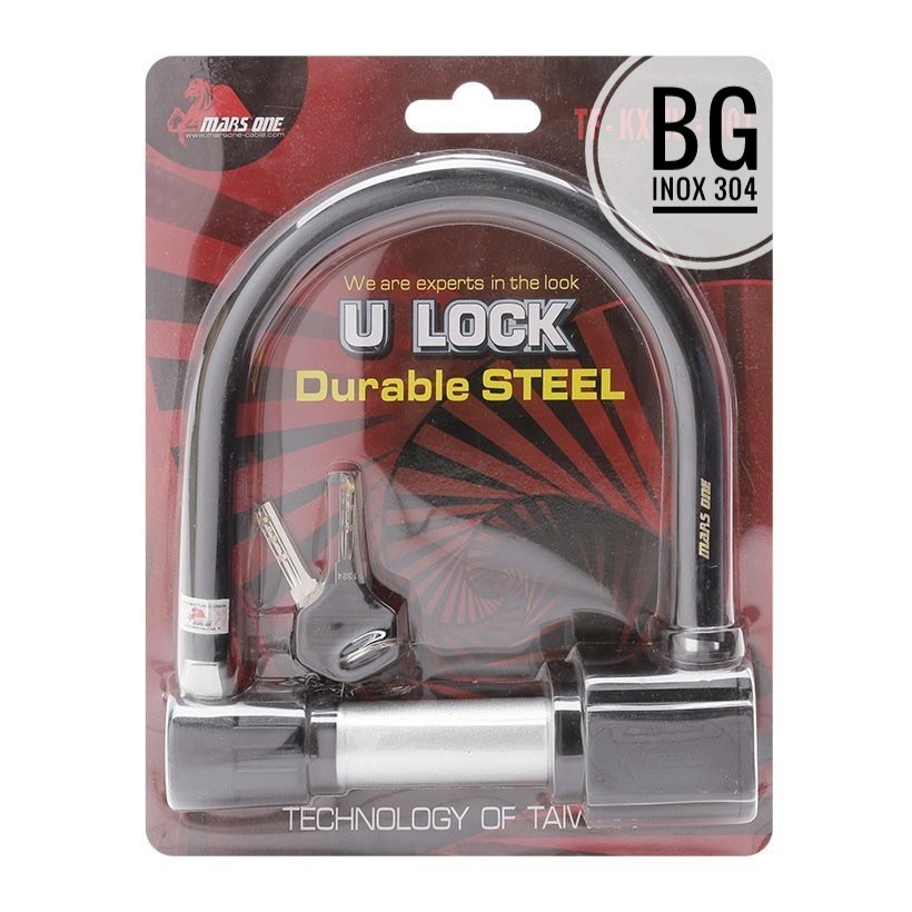 U-shaped lock used to lock motorbikes, glass doors, iron doors | Shopee ...