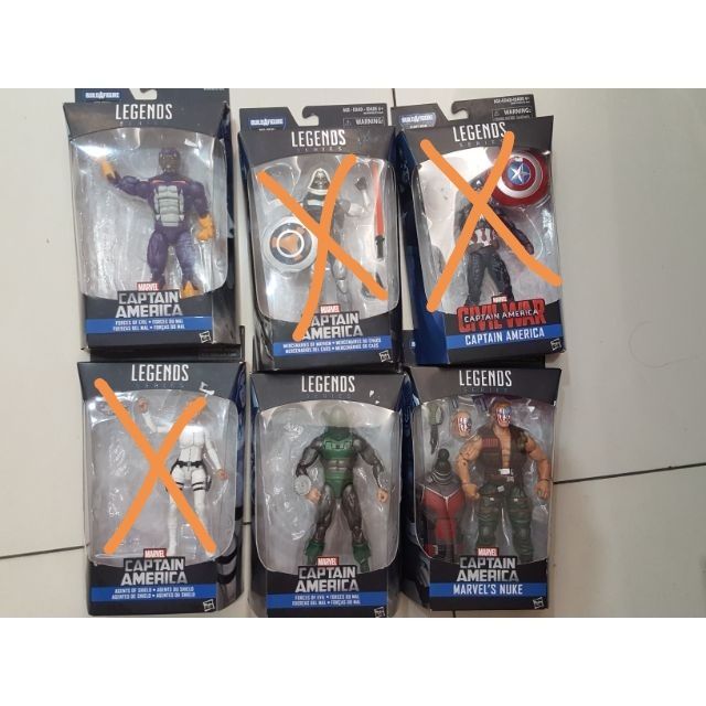 Lots Marvel Legends Captain America Civil War taskmaster nuke and other ...