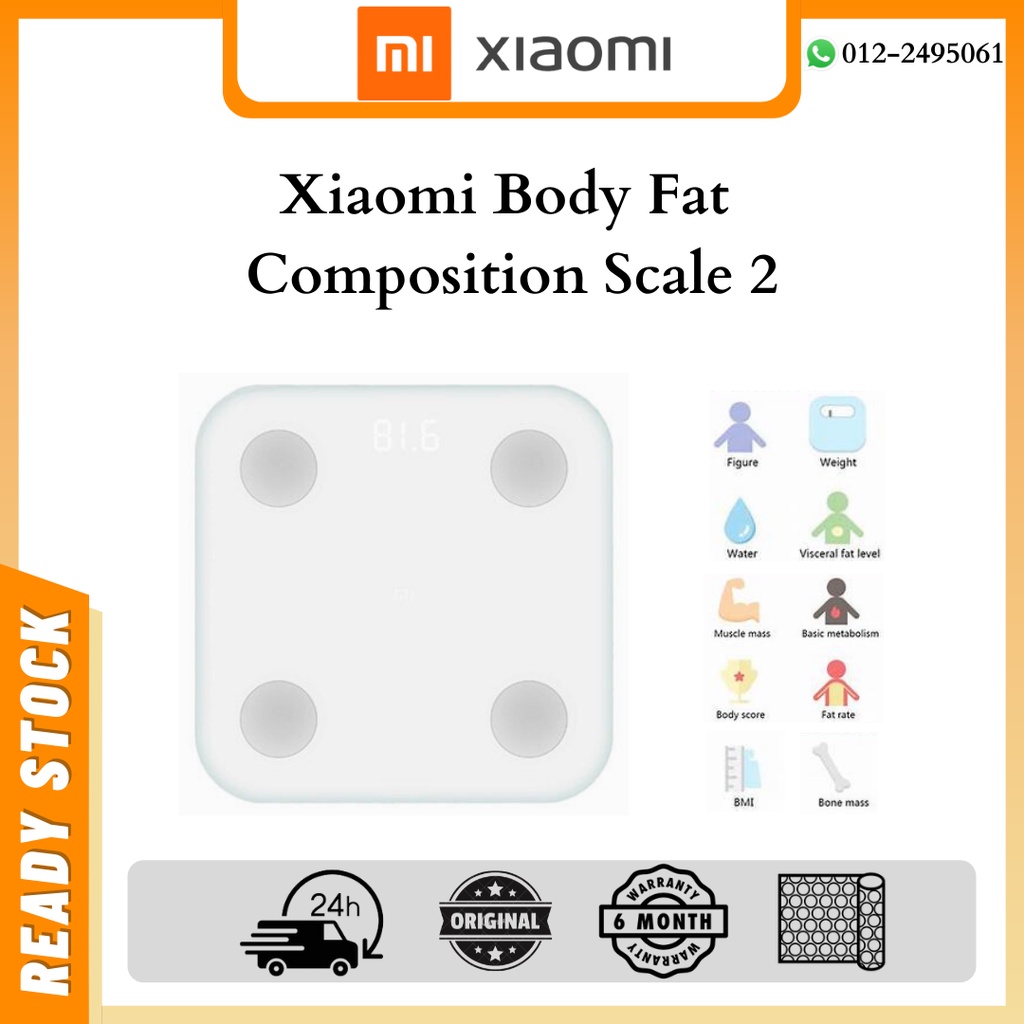 MY Xiaomi Body Fat Composition Scale 2 💥100% Original💥 | Shopee Malaysia