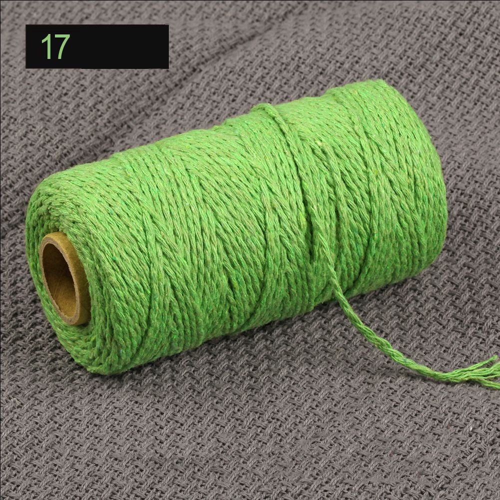 100m Long/100Yard Pure Cotton Twisted Cord Rope Artisan String Crafts ...