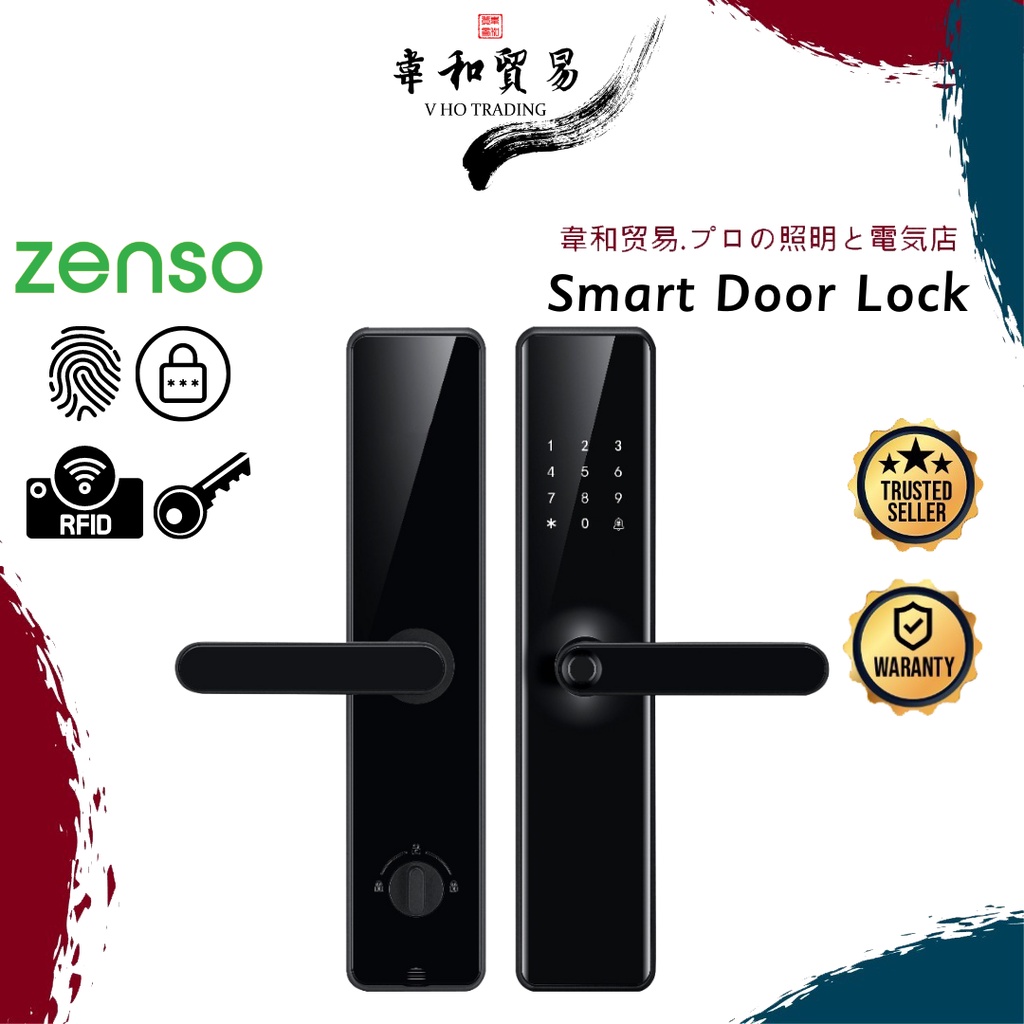 [VHO] Zenso Advance Smart Door Lock, Digital Smart Finger Print App ...