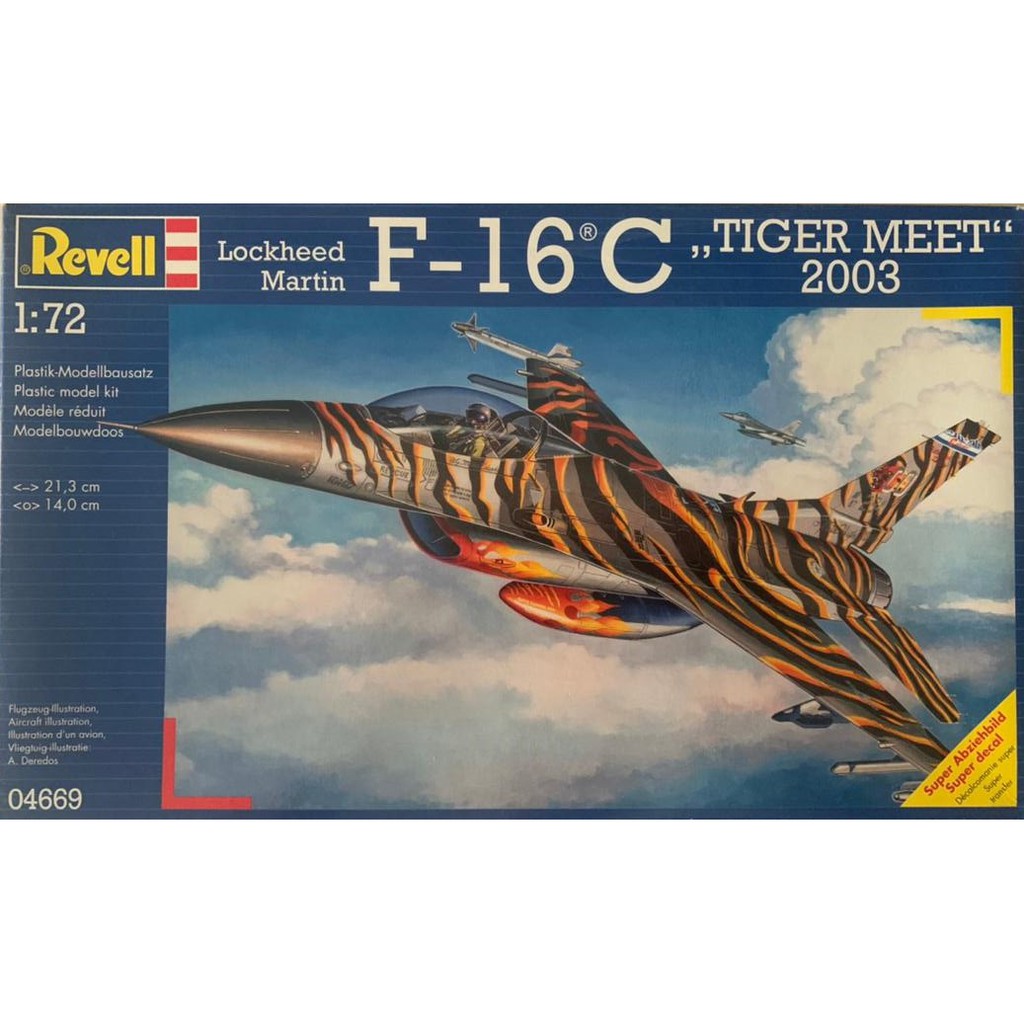 Revell 04669 Lockheed Martin F-16c Tiger Meet 2003 Revell 1/72 | Shopee ...