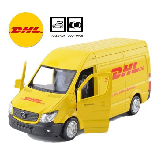 DHL Express Post Truck, Die Cast model 1:30 scale Alloy Model Toy gift ...
