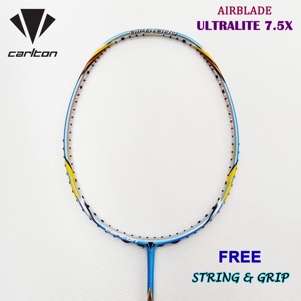 Carlton Airblade Ultralite 7.5x Carbon Badminton Racquet Raket Racket ...