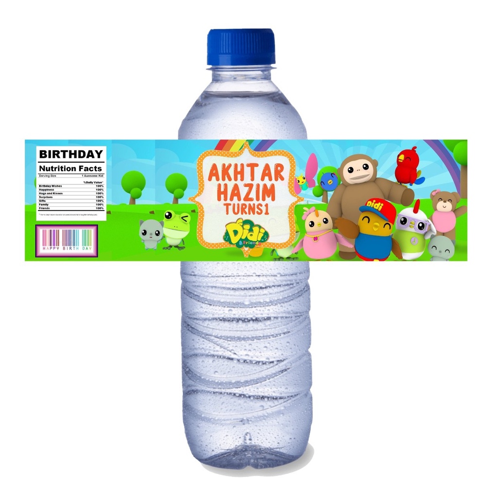 Didi and friends birthday party stciker | Shopee Malaysia