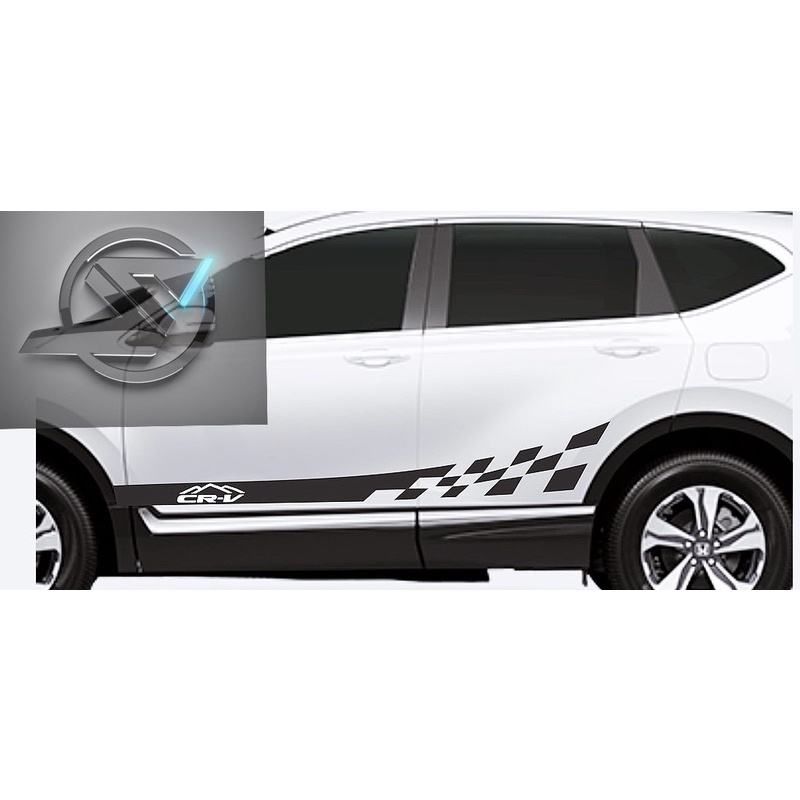 Ready Stock S570 Honda Crv Side Car Body Stripe Vinyl Decal Sticker