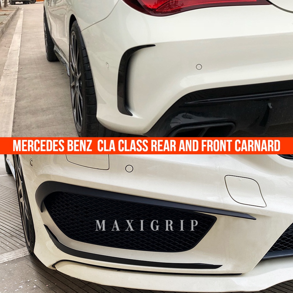 Mercedes benz W117 CLA class front canard rear carnard bumper carnard ...