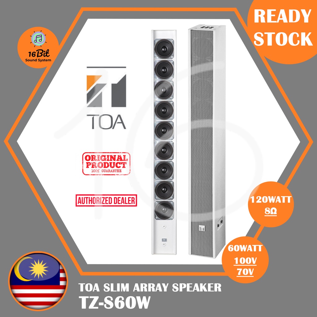 TOA TZ-S60W Slim Array Speaker (TZS60W) TOA Column Speaker | Shopee Malaysia