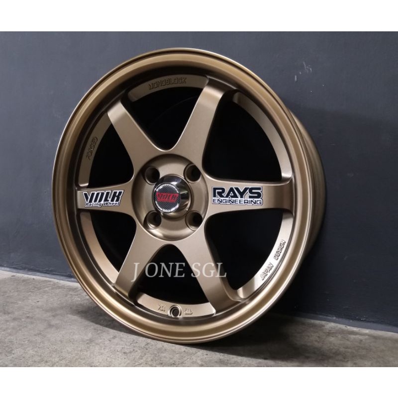 NEW RIM AUTO OPTION VOLK TE37 15inc wira myvi vios city suria | Shopee ...