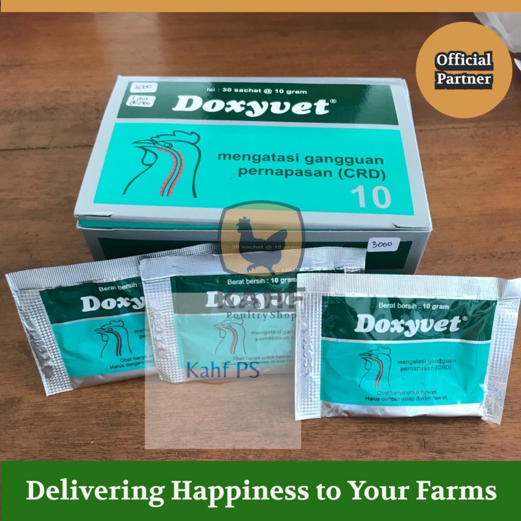 Doxyvet 10 grams Medicine for Snoring / CRD Chicken Medion Snot Coryza ...