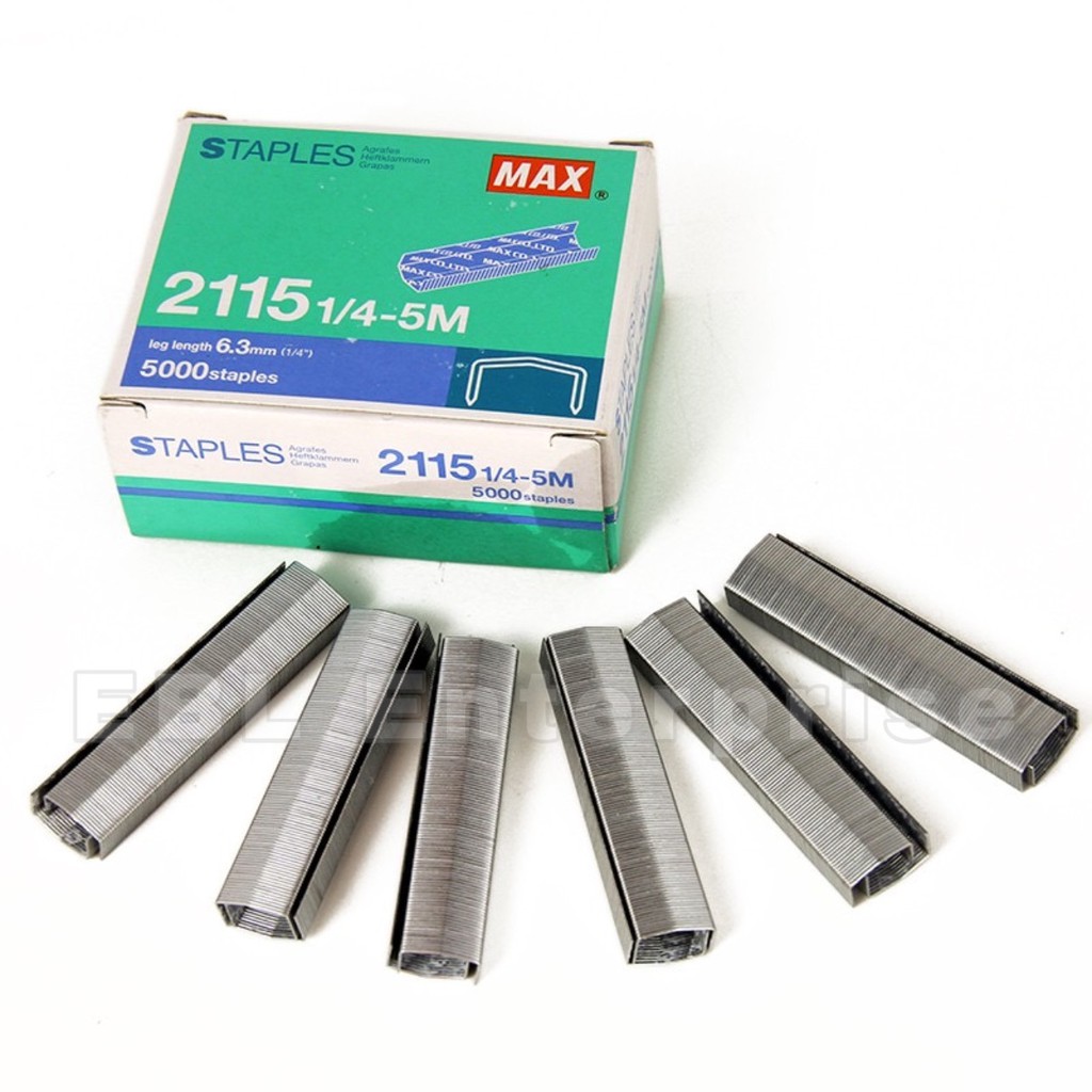 Max Staples 2115 1 4 5m 5000 Staples Hd 88r Dawai Kokot Ubat Stapler