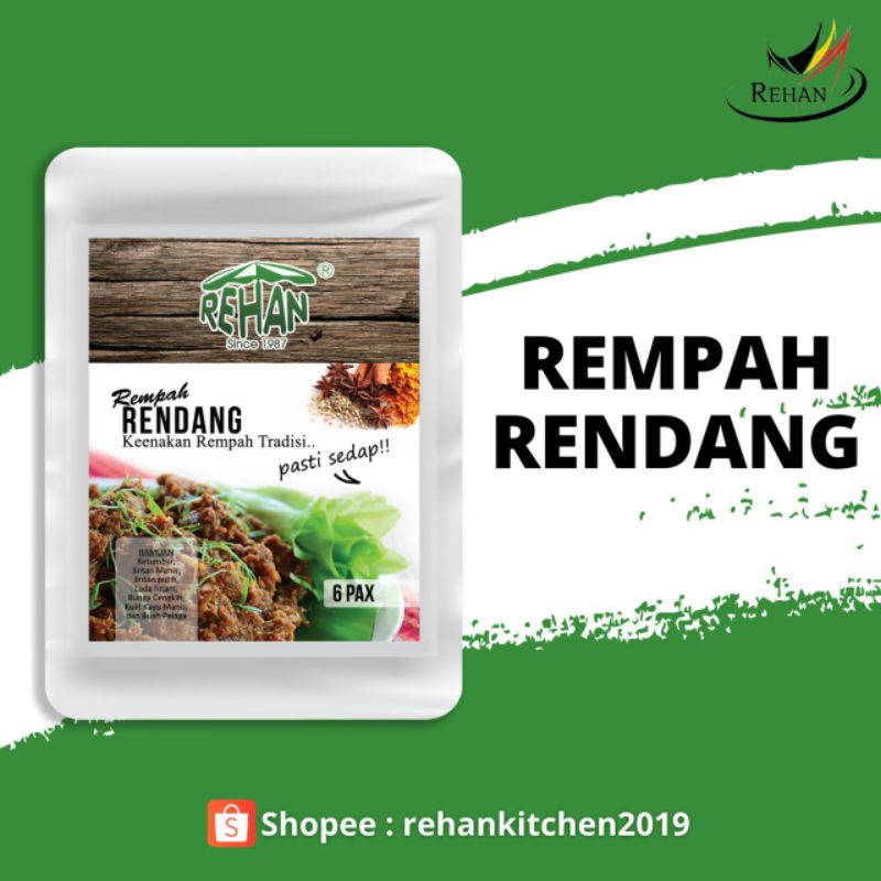 REHAN Rempah Rendang Spices (50g) | Shopee Malaysia